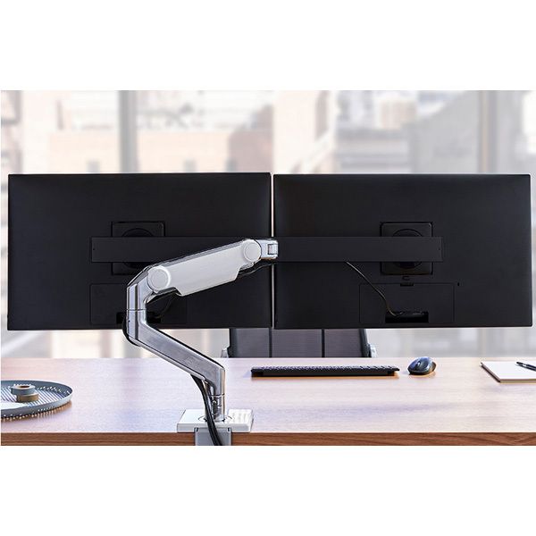 Humanscale M8.1 monitor arm voor twee beeldschermen - Health2Work ...